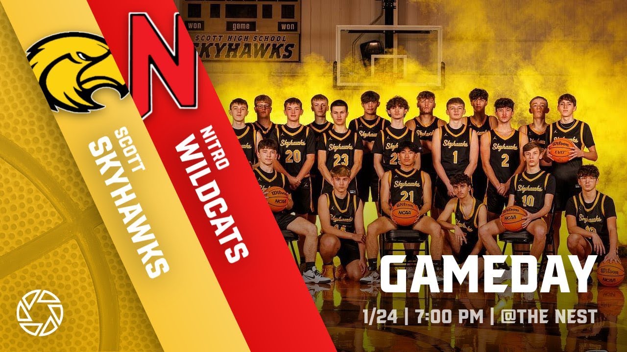 NITRO WILDCATS VS. SCOTT SKYHAWKS | WV BOYS BASKETBALLL - YouTube