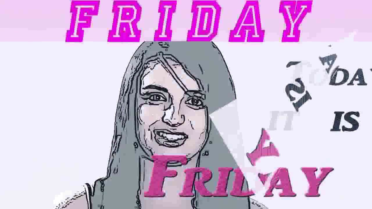 "Friday" but it slows down every time she says "Friday" - YouTube