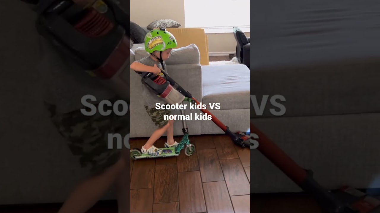 Scooter kids VS Normal Kids - YouTube