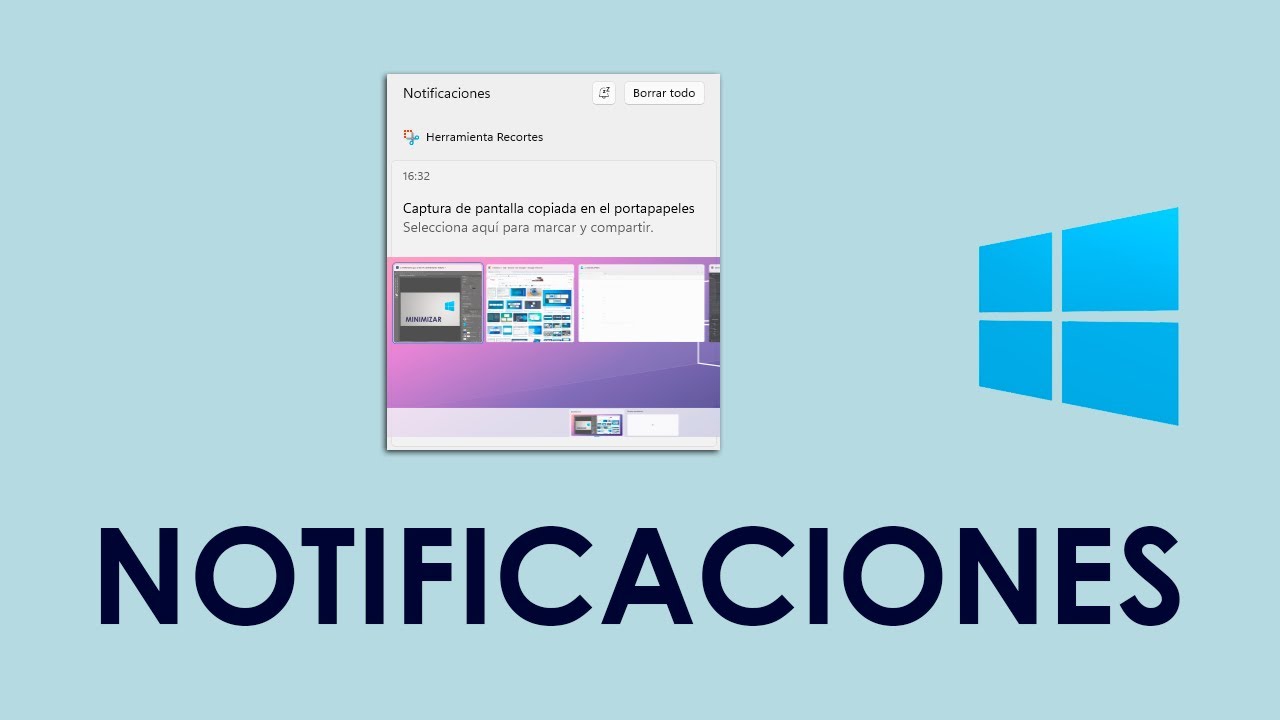 Configuración de las NOTIFICACIONES en Windows - YouTube