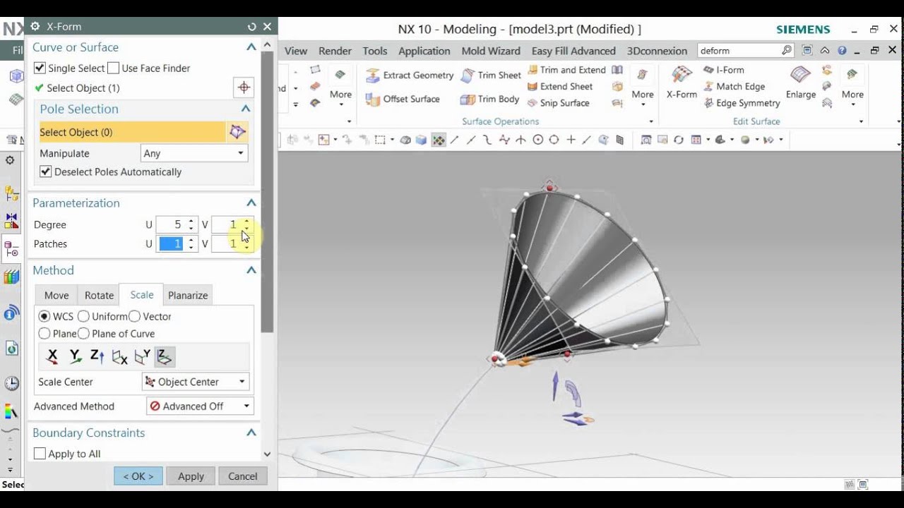Tutorial in NX 10 Part 2 - How to design flower pot in nX - YouTube