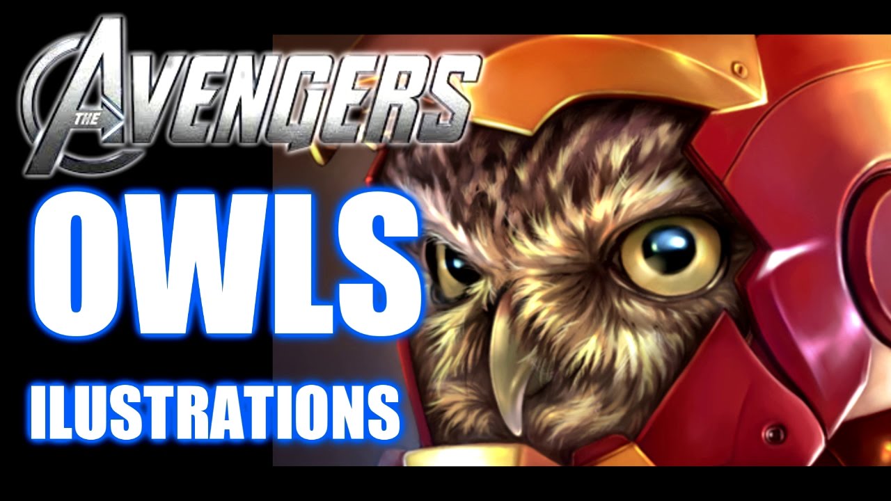 Amazing AVENGERS OWLS ILUSTRATIONS (HD) - Increíbles ilustraciones de ...