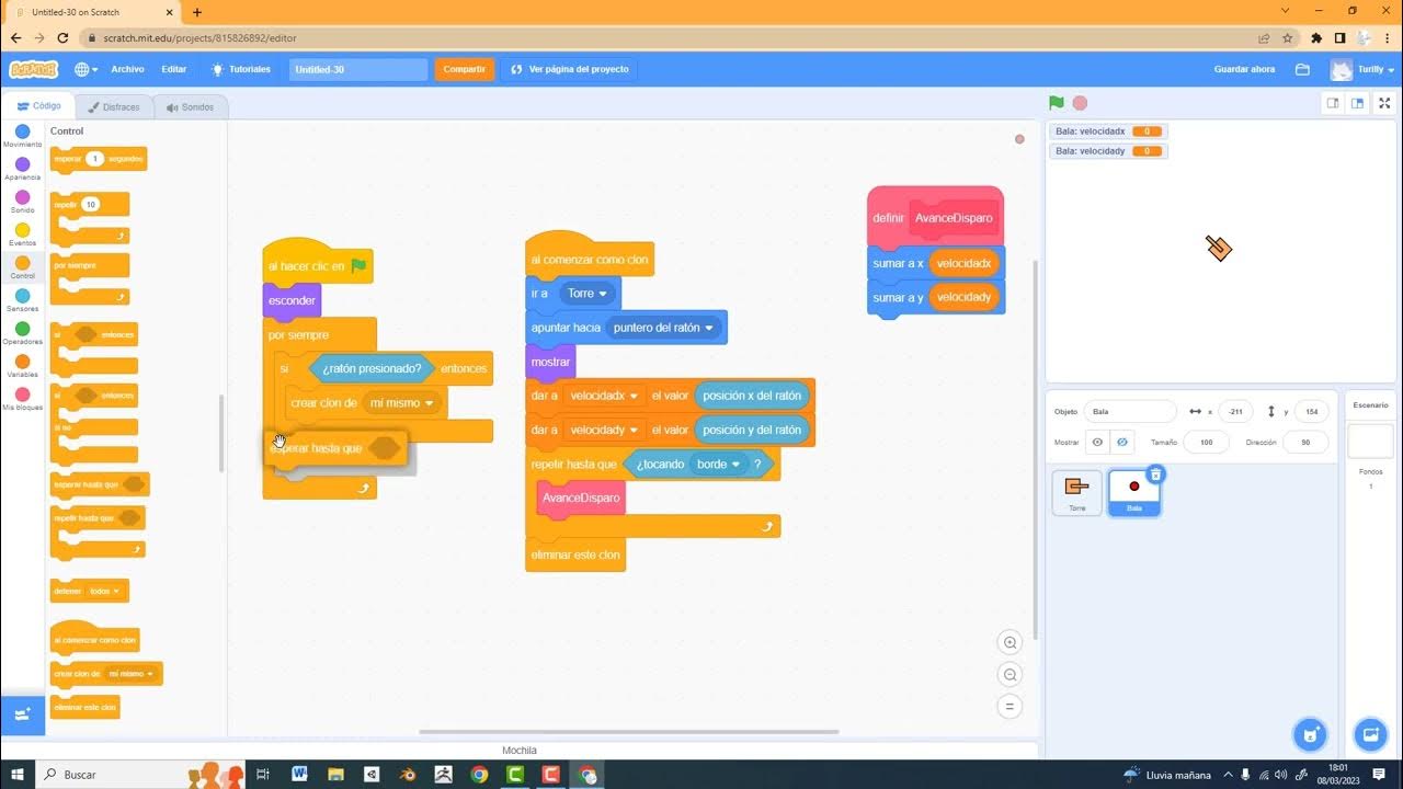 Rebotes en Scratch - YouTube