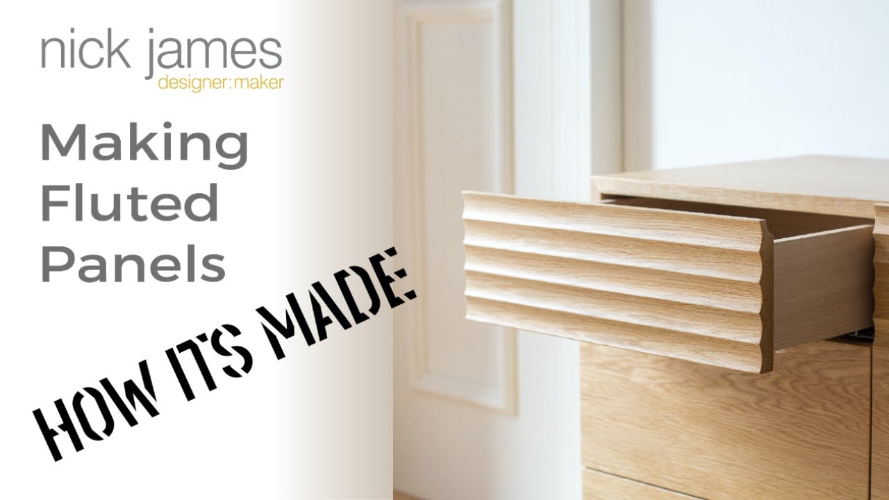 Fluting Panels on a CNC router - YouTube