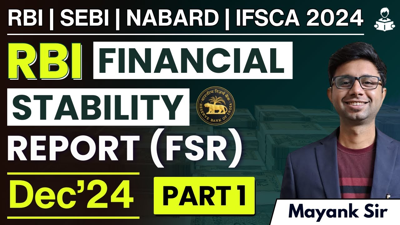 Financial Stability Report (FSR) December 2024 | RBI Grade B/A 2025 ...