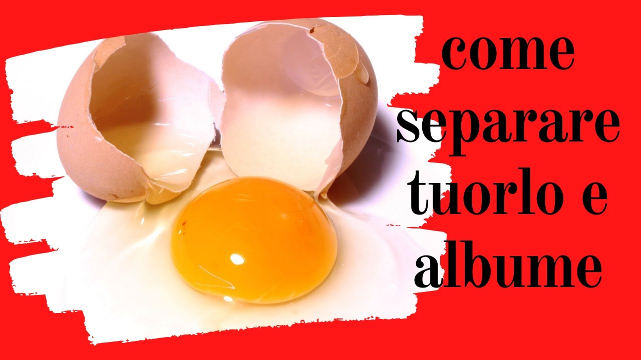 Come separare tuorlo e albume in un attimo - YouTube