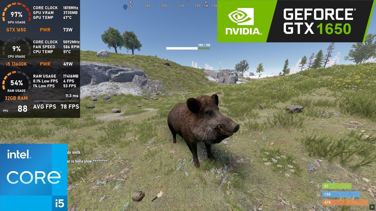 GTX 1650 | Rust - 1080p (tested in 2023) - YouTube