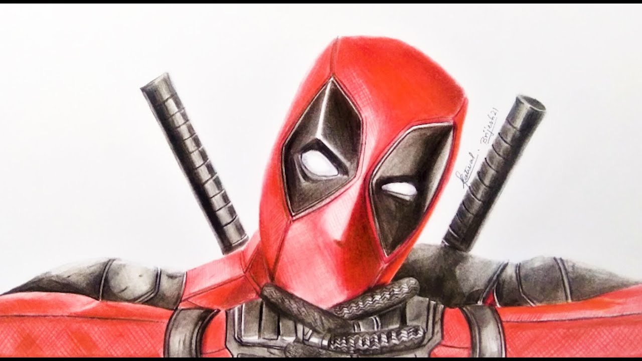 Deadpool || Color Pencil Drawing || - YouTube