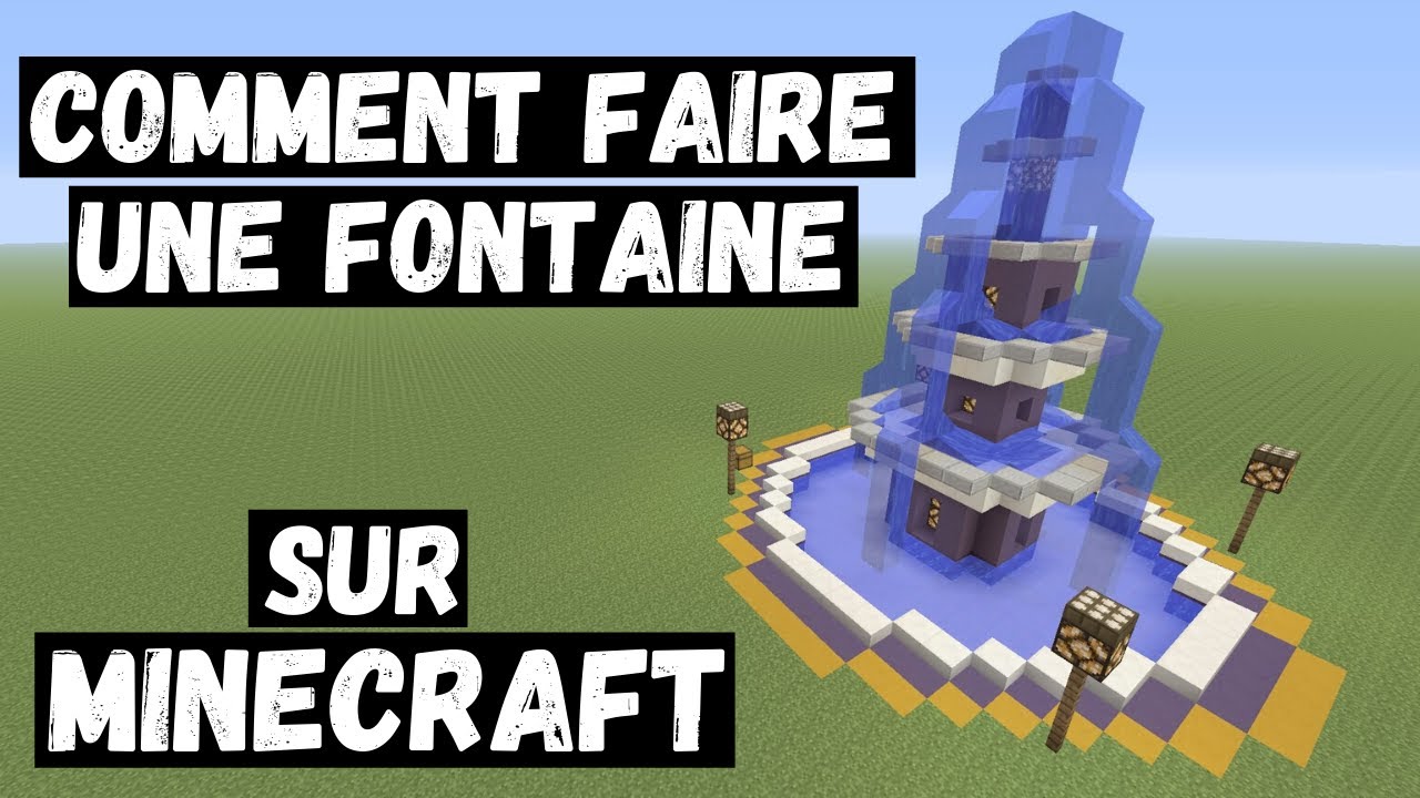 Guide : Comment faire une fontaine ? | Minecraft - YouTube