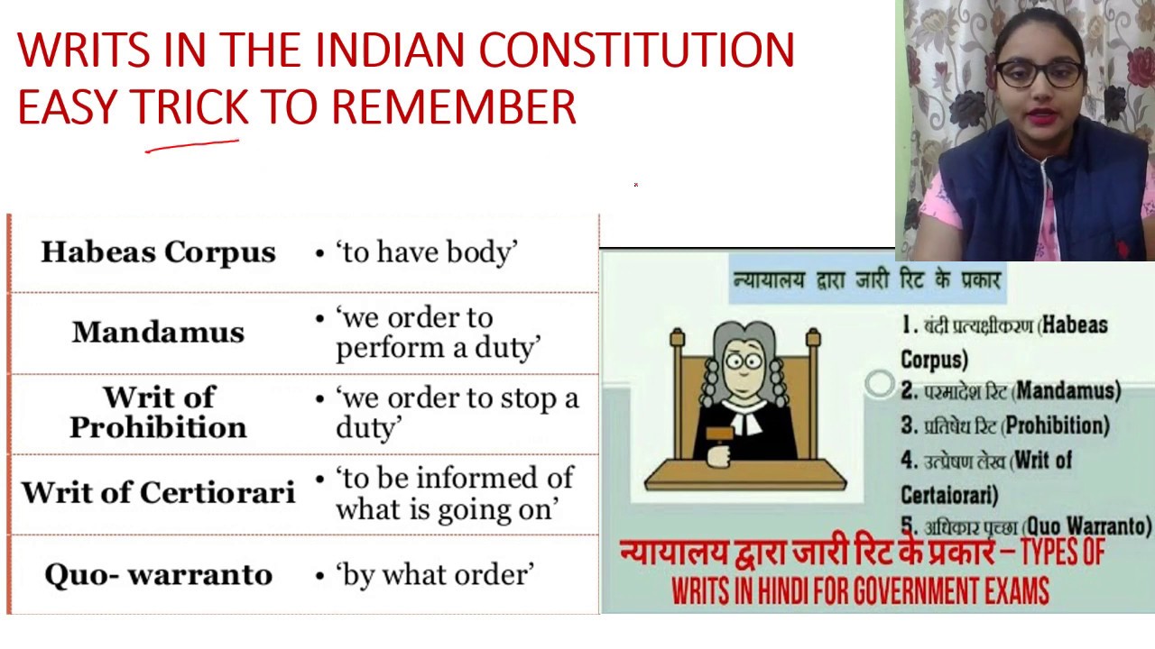 All Types of Writs in Easy Tricks/LIVE/UPSC न्यायालय द्वारा जारी रिट के ...