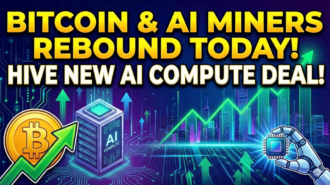 Bitcoin & BTC/AI Miners Rebound Today! Hive Signs Deal For AI Compute ...