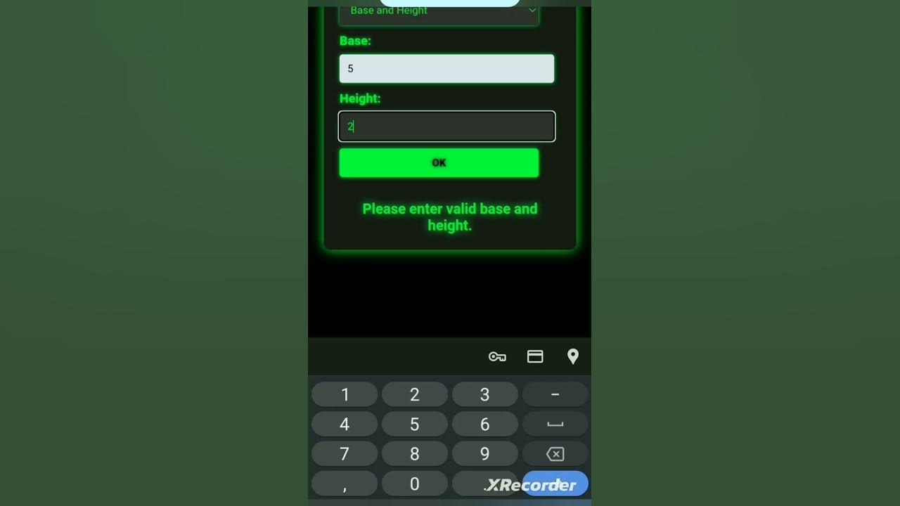 Triangle area calculator using html css javascript #arcoder07 - YouTube