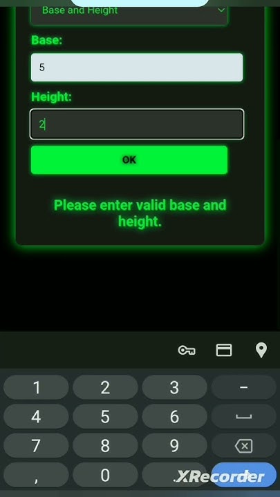 Triangle area calculator using html css javascript #arcoder07 - YouTube