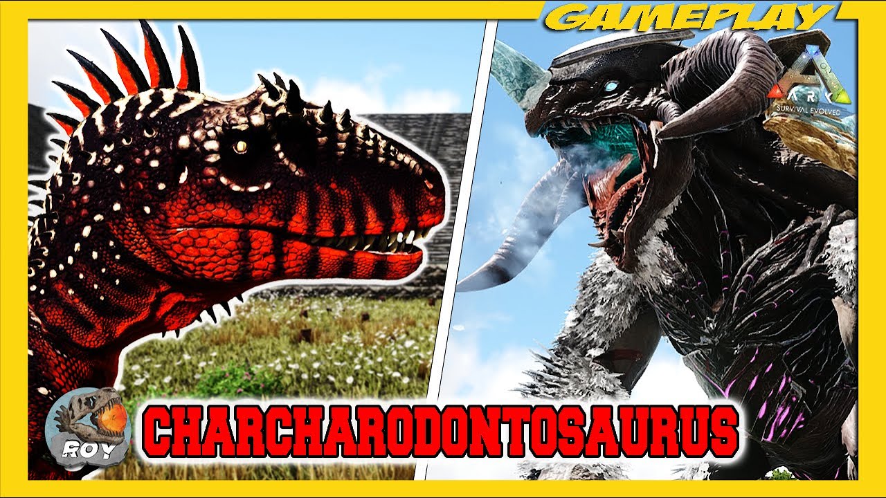 CARCHARODONTOSAURUS VS TITAN DE GLACE ARK TEST DE PUISSANCE S1 EP5 ...