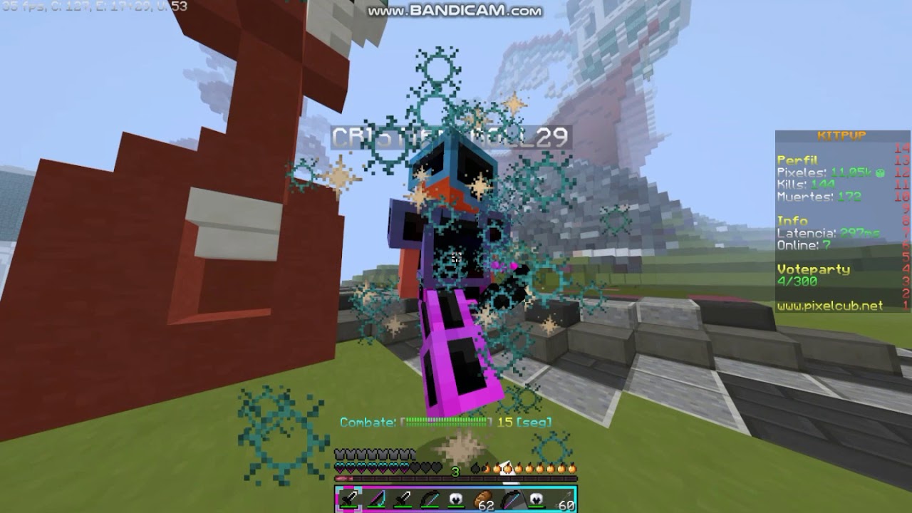 Minecraft PvP en KitPvP Pixelcub - YouTube
