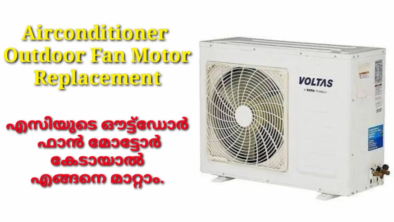 Voltas1Ton Split AC Outdoor Unit Fan Motor replacement| Condenser Fan ...