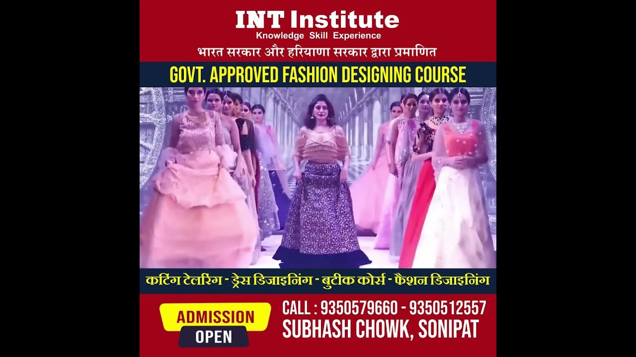 INT Computer Institute Presents: Govt. Approved Fashion Designing Course in Sonipat - YouTube