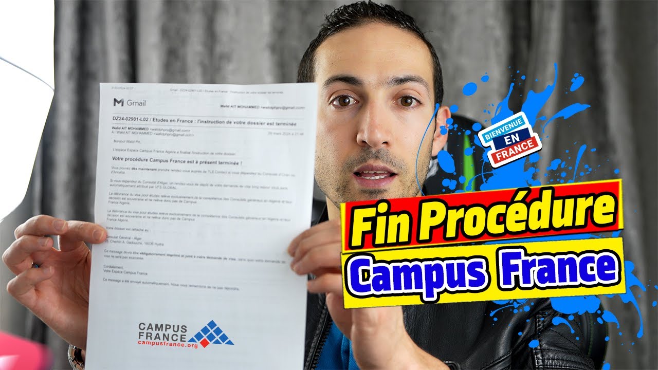 Message de fin de Procédure de Campus France 🇫🇷 - YouTube
