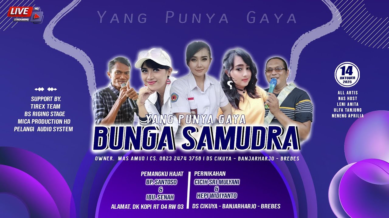 🔴Live Streaming "BUNGA SAMUDRA" Selasa 14 Oktober 2025 | Dk.Kopi Ds ...