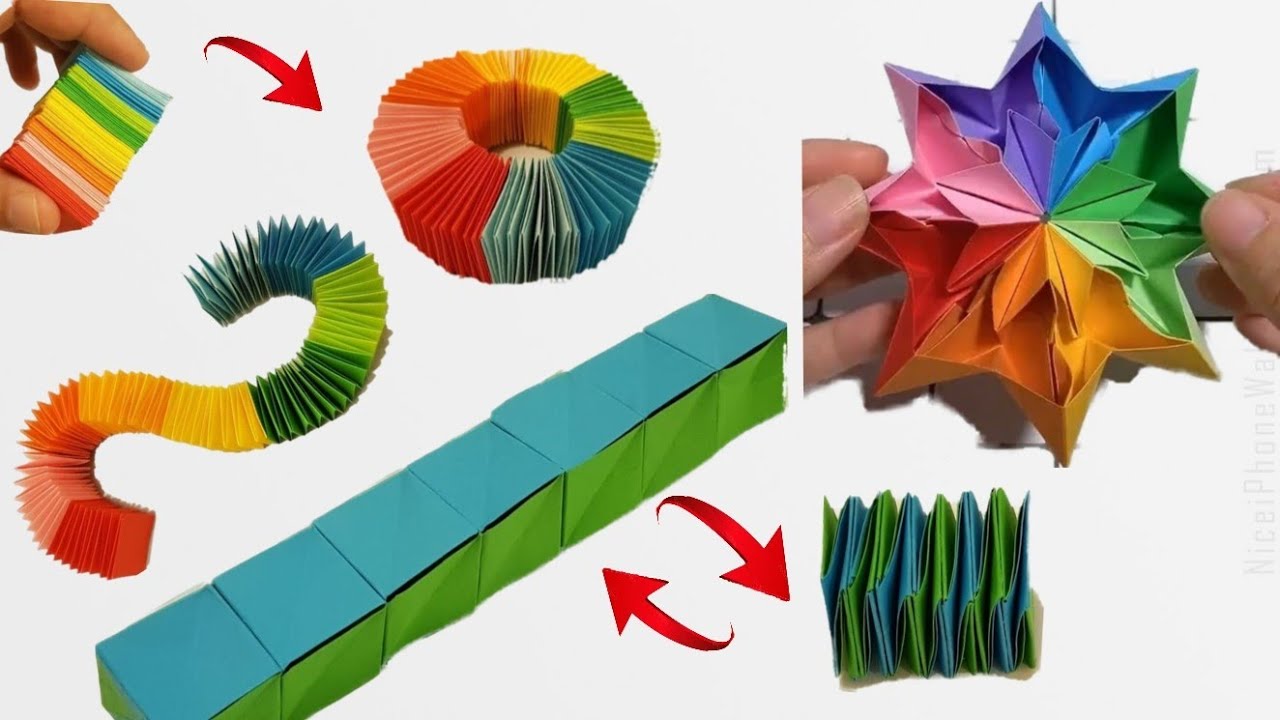 3 Amazing Paper toys antistress Transformer | Origami Paper Craft - YouTube