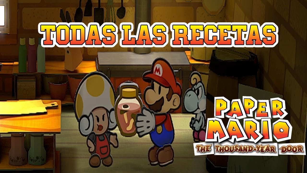 Todas las RECETAS con Ingredientes - Paper Mario The Thousand Year Door ...