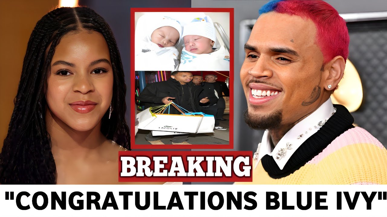 OMG 😳 Chris Brown visits Blue ivy at the hospital with lots of gifts ...