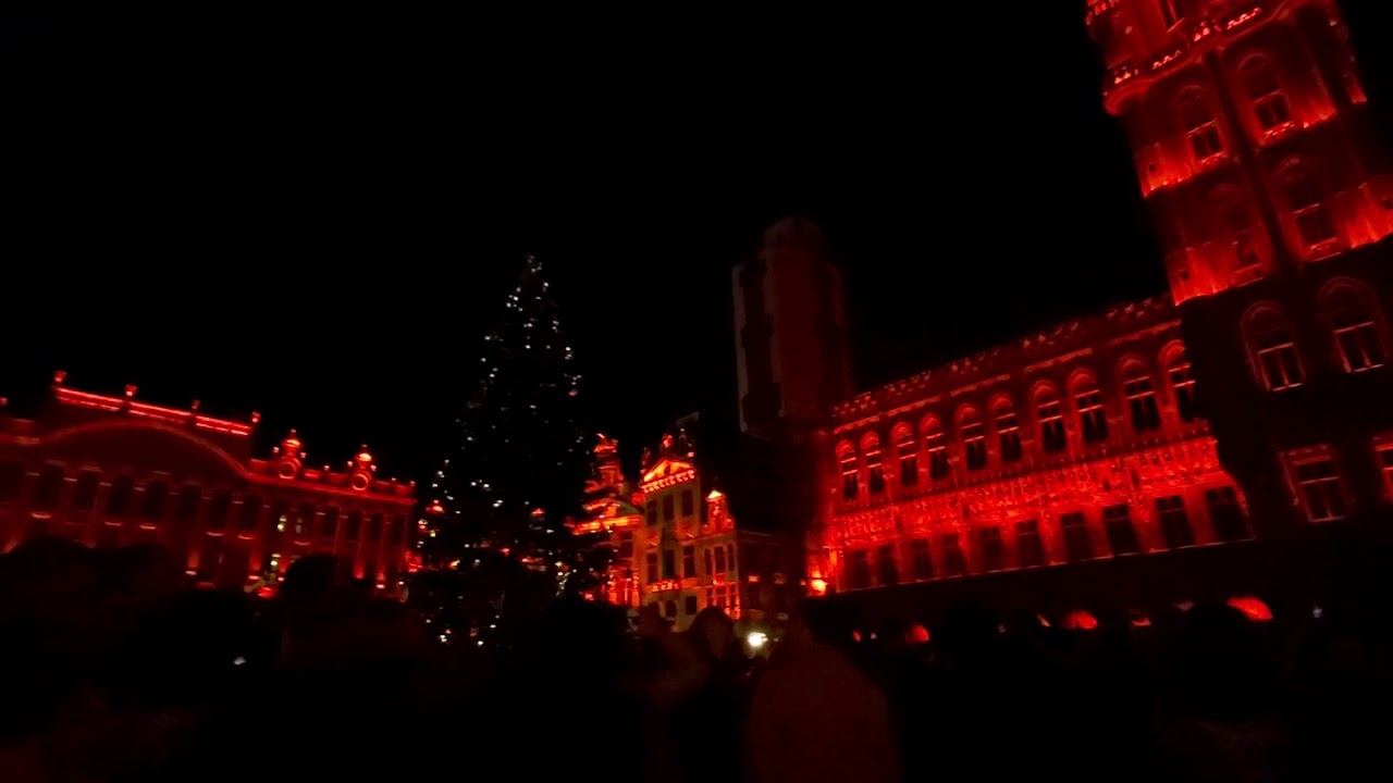 The "Grand place" Light show in Brussels, Belgium - YouTube
