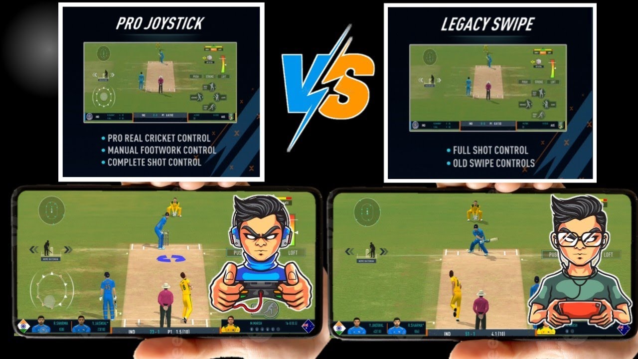 How to batting pro joystick & legacy swipe full analysis in RC24/Pro ...