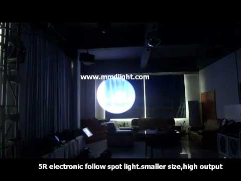 led stage lighting-5R follow spot light - YouTube