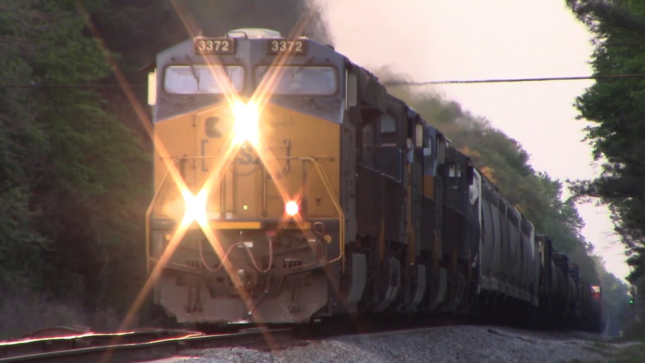 CSX 3372 leads CSX Q693-03 in Walthourville, GA 4/5/21 - YouTube