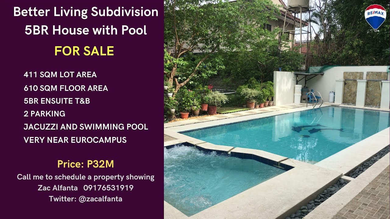 Better Living Subdivision, Parañaque City - House and Lot with Pool ...
