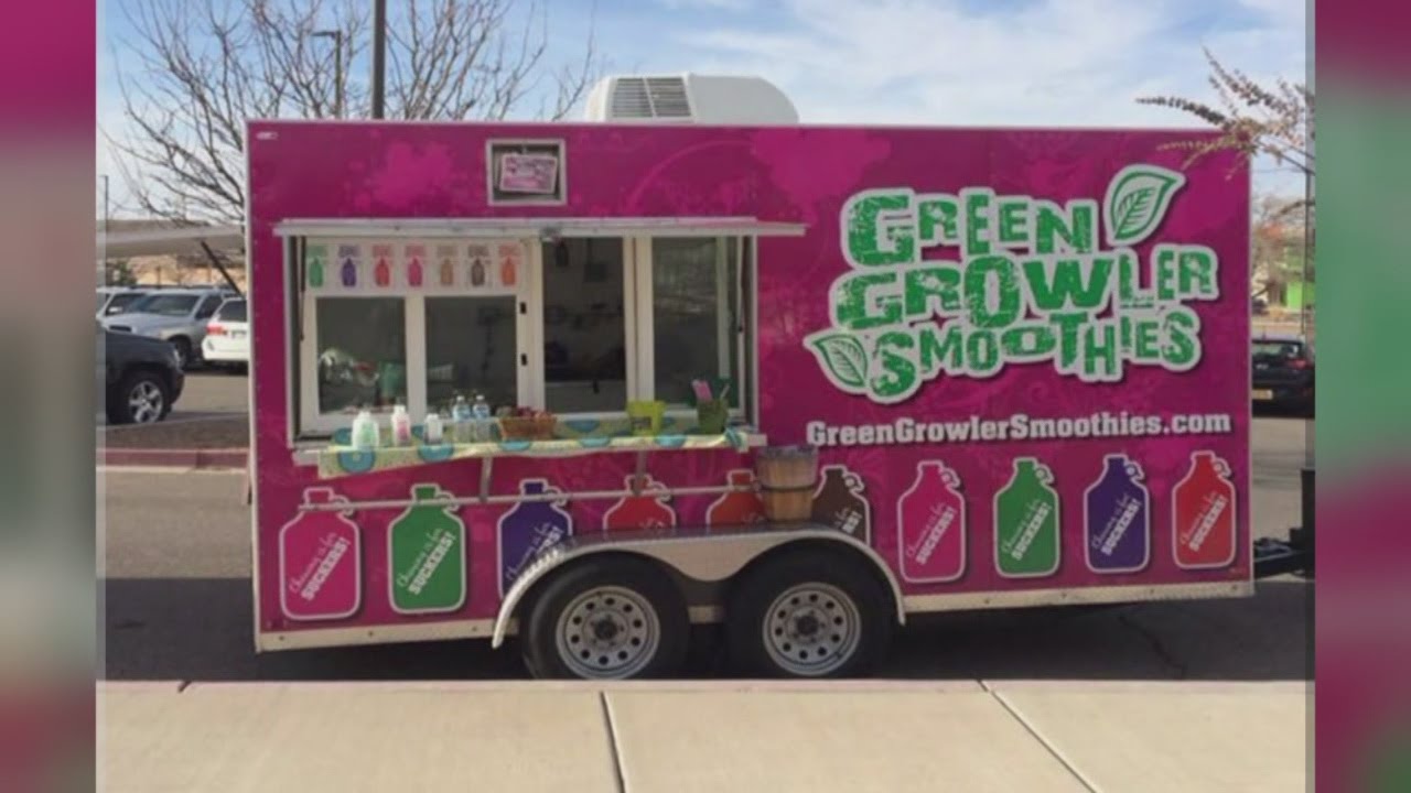 Thieves make off with distinctive smoothie trailer - YouTube