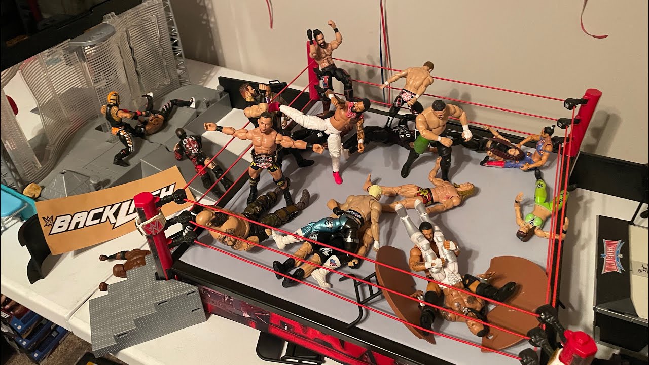 Wwe backlash action figures set up and review - YouTube