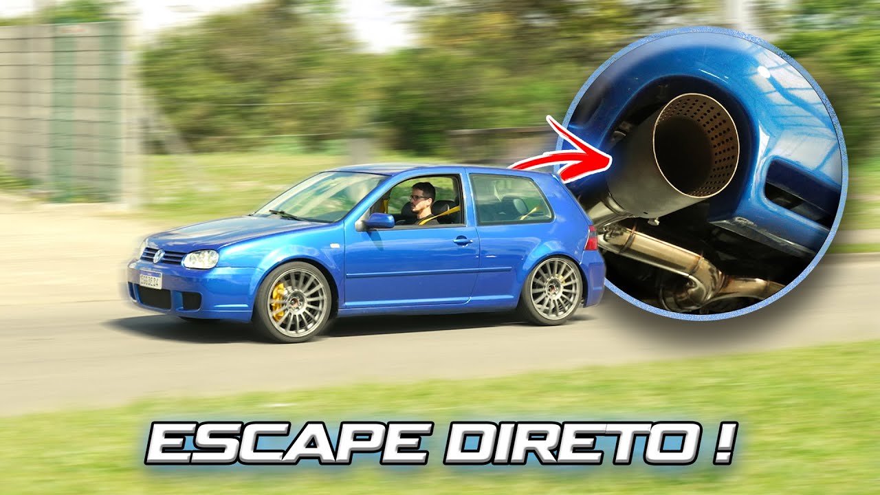 PRIMEIRO ROLÊ COM POTÊNCIA NO GOLF R28 VR6 TURBO E ESCAPE DIRETO - YouTube