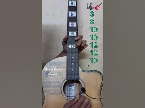 Twinkle twinkle little star guitar song 1 string easy #shorts - YouTube