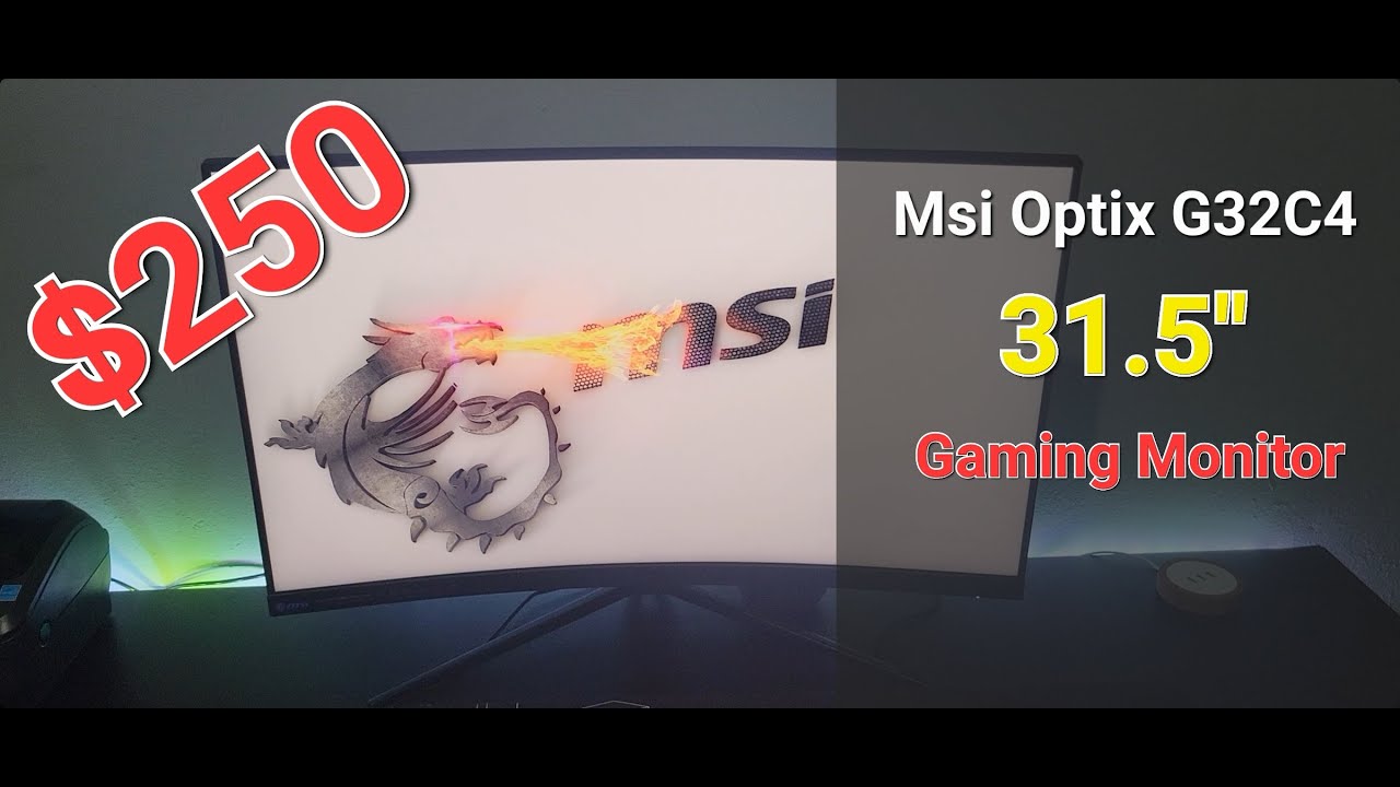 MSI Optix G32C4 Gaming Monitor Review - YouTube