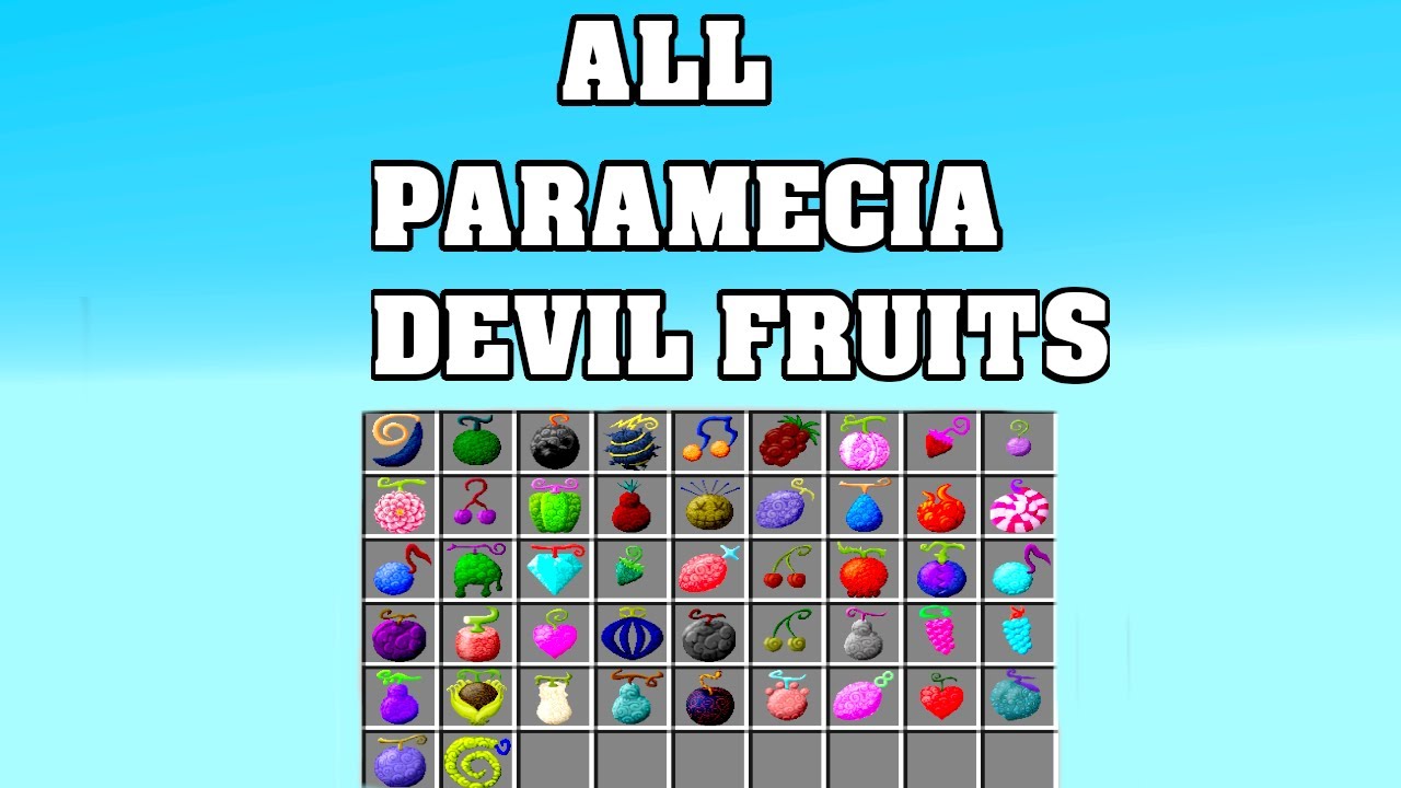 All ONE PIECE PARAMECIA DEVIL FRUITS In MINECRAFT Mine Mine No Mi all-one-piece-paramecia-devil-fruits-in-minecraft-mine-mine-no-mi