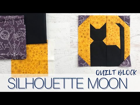 Silhouette Moon Quilt Block | The Sewing Loft - YouTube