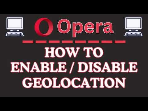 How To Enable Or Disable Geolocation Settings On The Opera Web Browser | PC | *2025👍 - YouTube