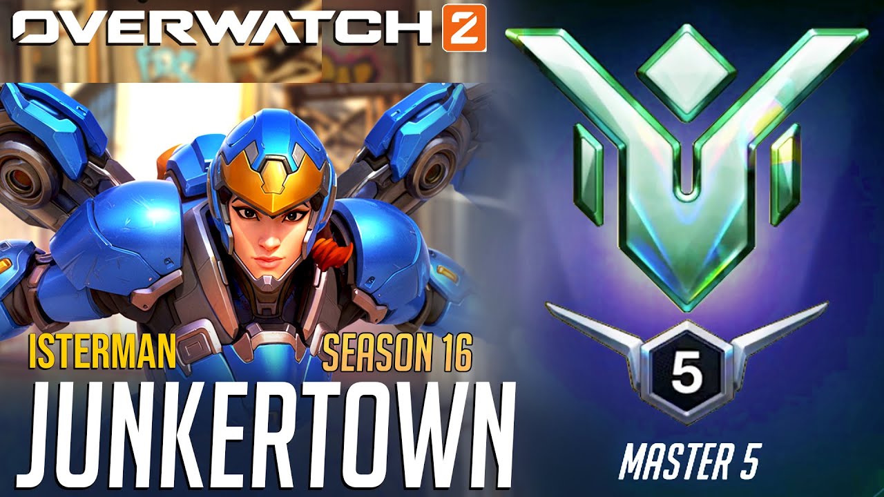 Overwatch 2 Master 5 Pharah Junkertown Commentary Season 16 - YouTube