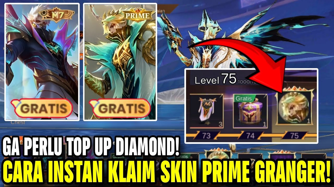 CARA INSTAN DAPET SKIN PRIME GRANGER! BOCORAN EVENT M7 PASS MLBB! QUEST ...