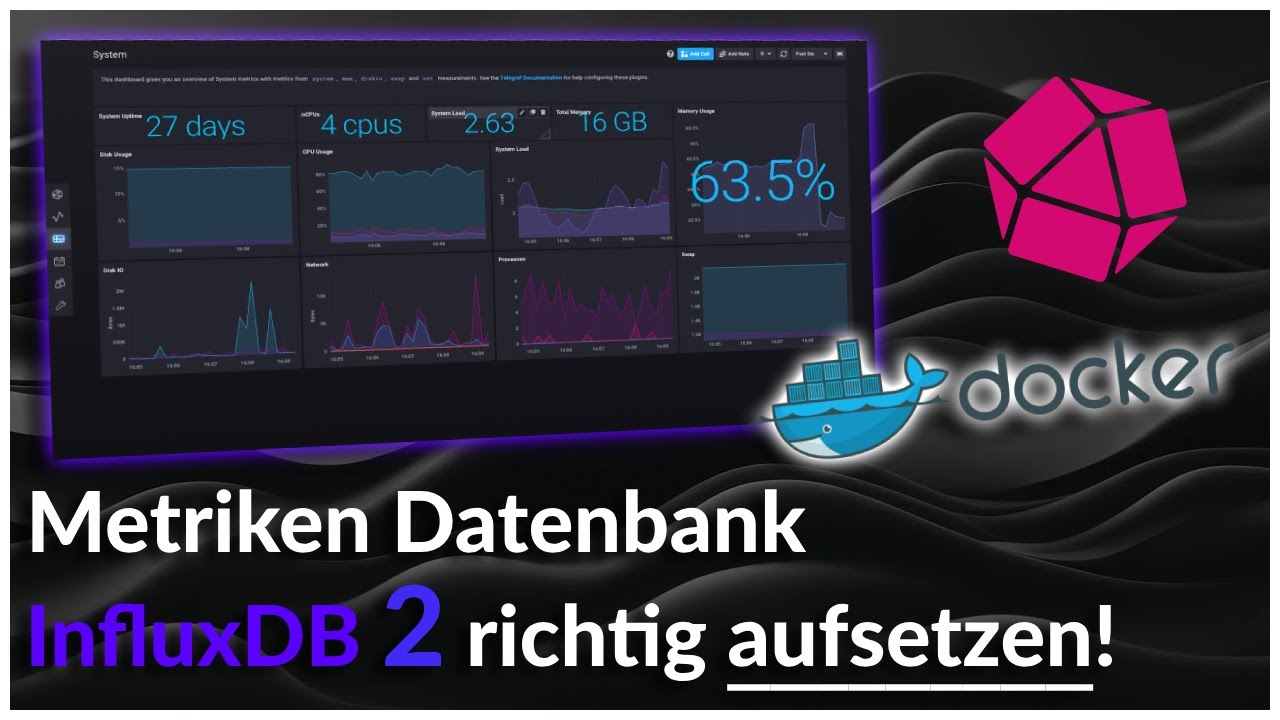 🚀 InfluxDB 2 unter Debian mit Docker-Compose installieren – Einfache Anleitung! 🔥📊 - YouTube