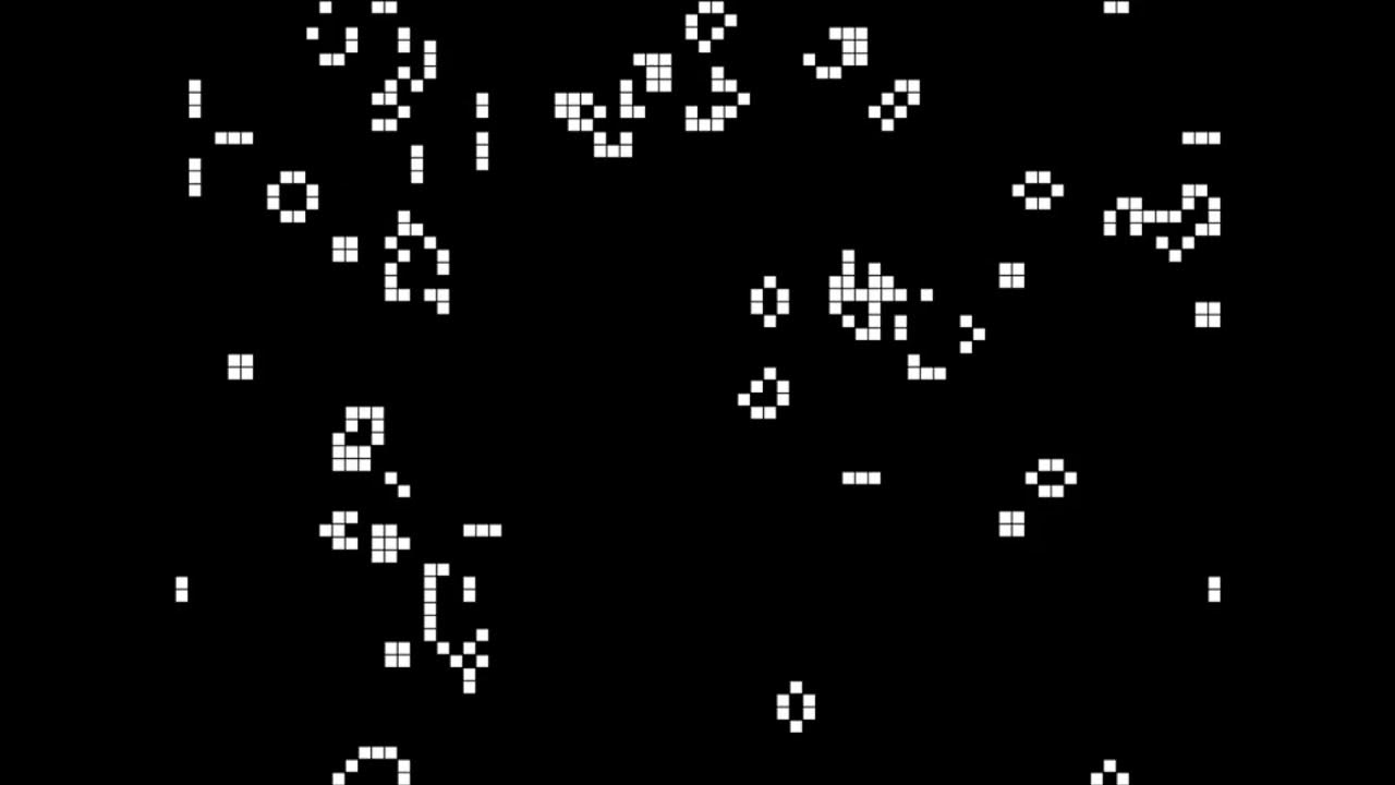 Conway's Game of Life cellular automata simulation in Pygame Python - YouTube