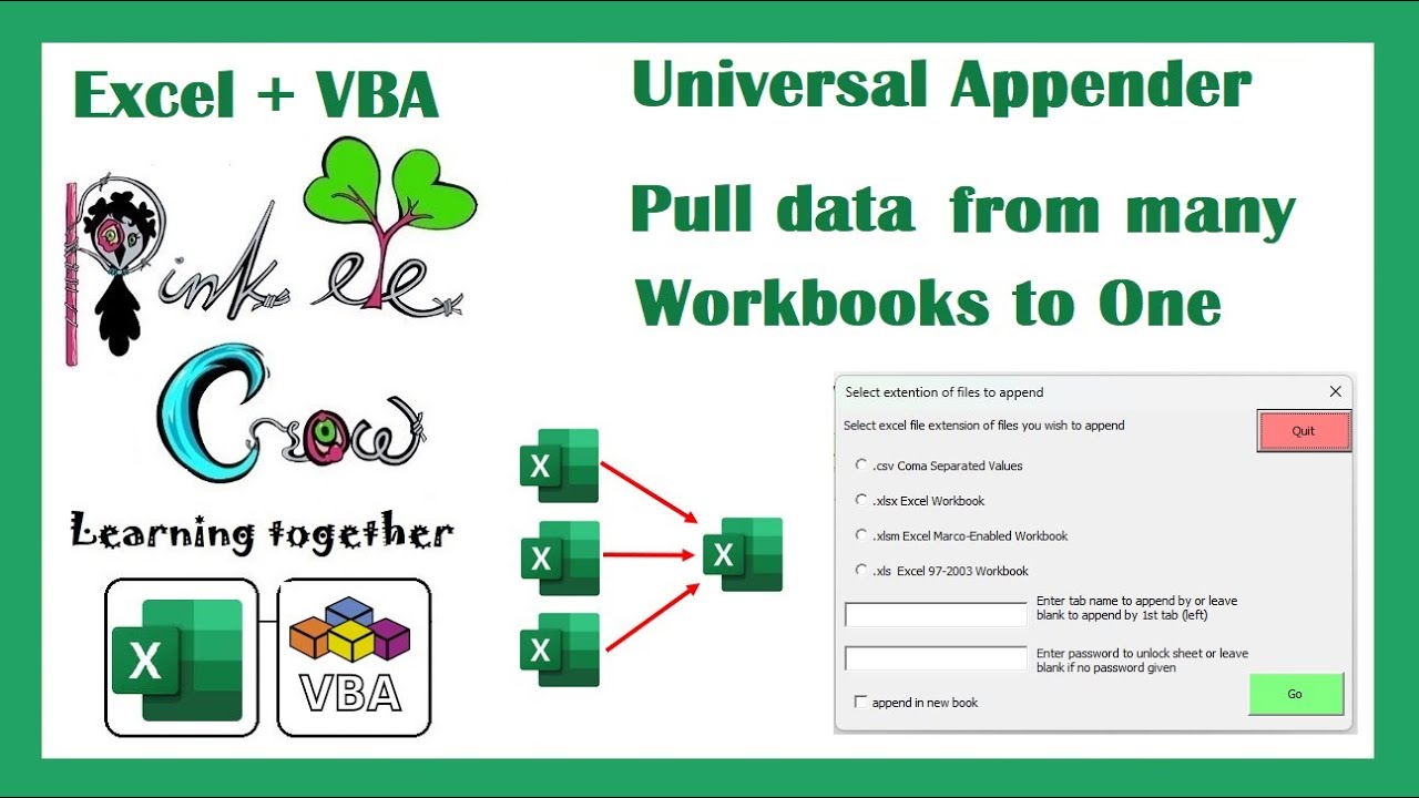 Excel VBA Universal Appender 2 0 Appends Data From Different Workbooks excel-vba-universal-appender-2-0-appends-data-from-different-workbooks