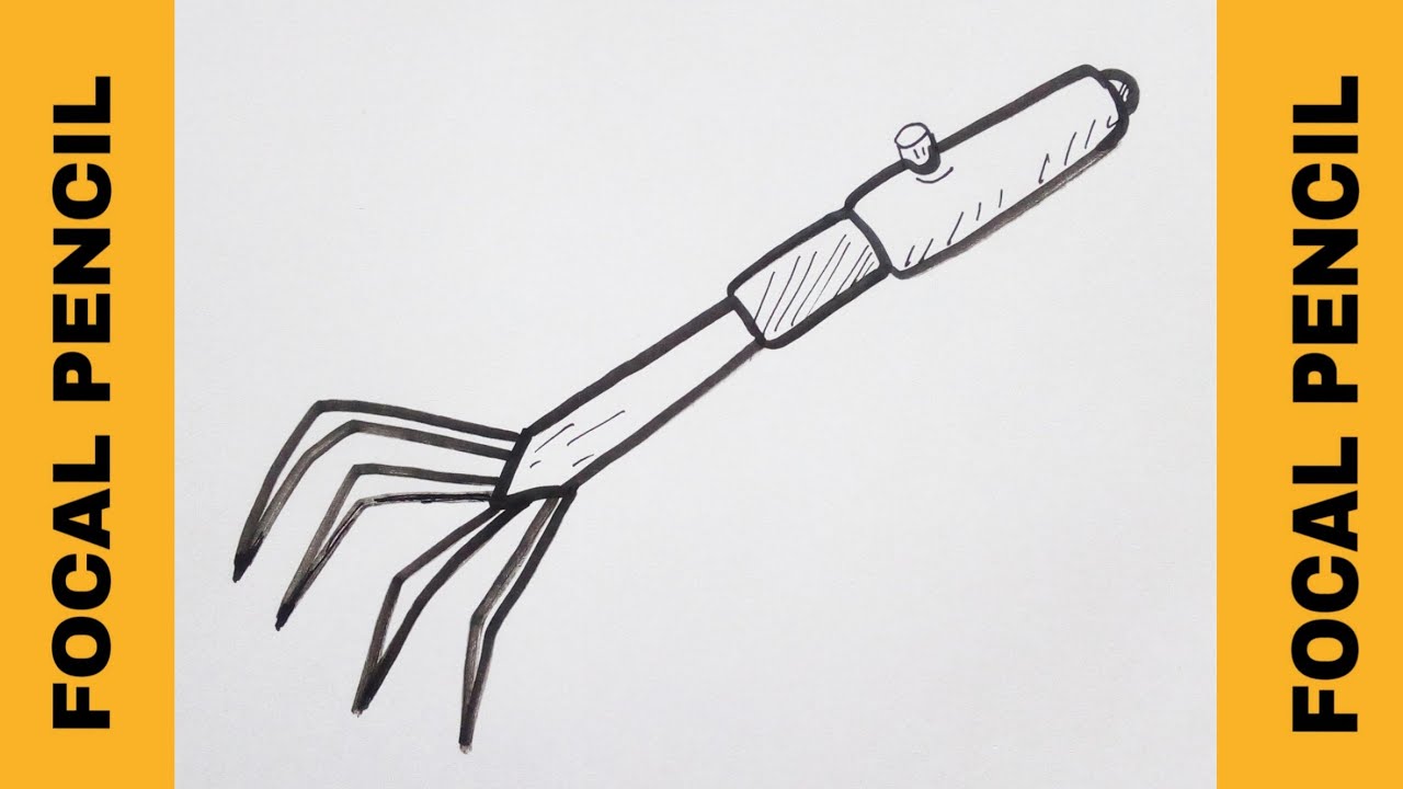 How To Draw A Cultivator Easy - for kids - YouTube