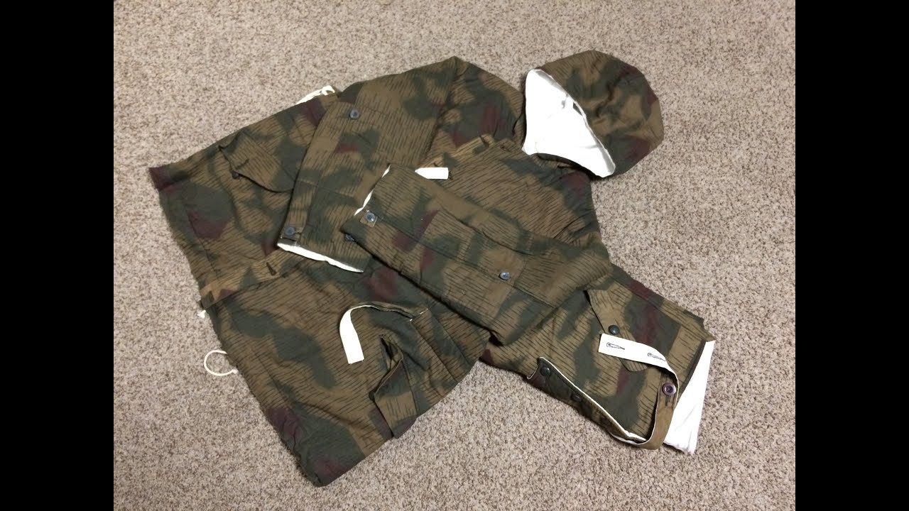 The WWII German Soldier's Uniform: The Camouflage Winter Parka - YouTube
