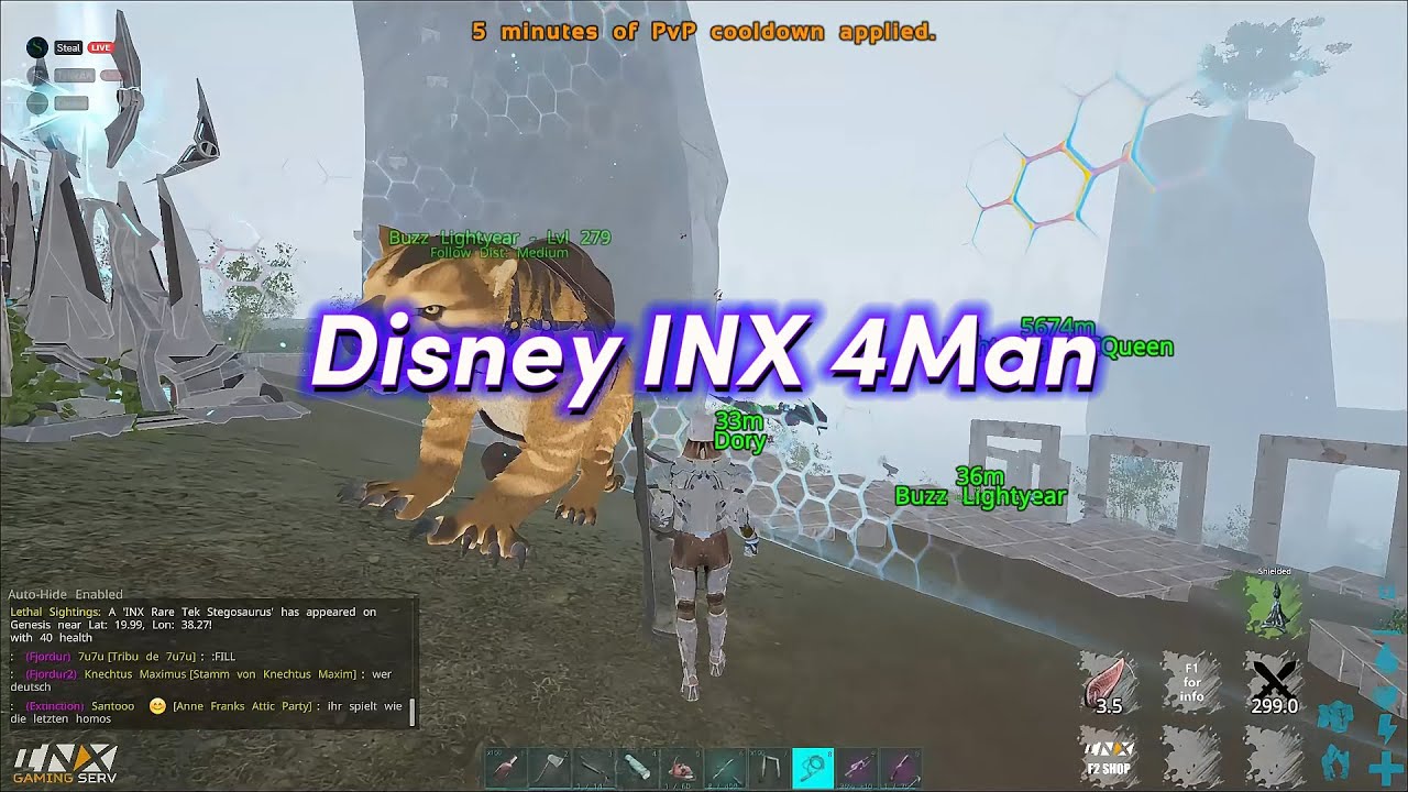 |Disney| Online Wiping Temple Cave and Extinction Pipe | Ark Unofficial PVP | INX - YouTube