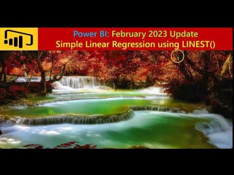 Tutorial: Power BI: February 2023 Update: Simple Linear Regression using LINEST() DAX Function ...