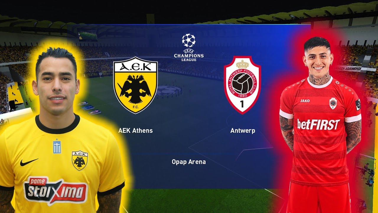 ~Η ΚΙΤΡΙΝΗ ΑΝΤΕΠΙΘΕΣΗ!~ |ΑΕΚ-ΑΝΤΒΕΡΠ| (eFootball PES UCL PLAYOFFS 2023 ...