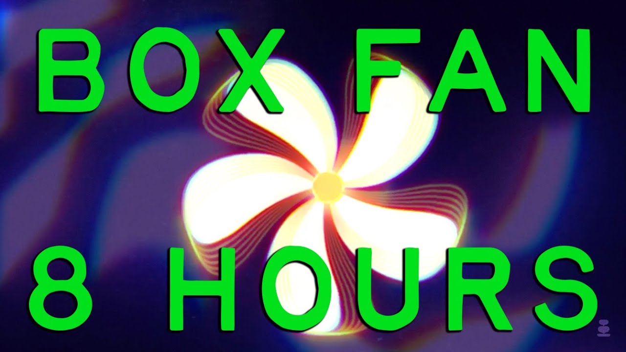 8 hour box fan sound for sleep - dark screen and smooth relaxation ...